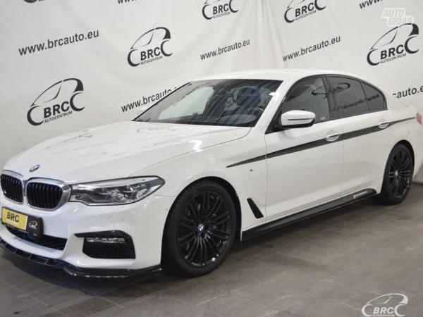 White BMW 530 2017 in Riga, with an engine capacity of 2.00 L and mileage of 133 thousand km for 25900 €, photo 1 on AUTOMOTO.COM.LV
