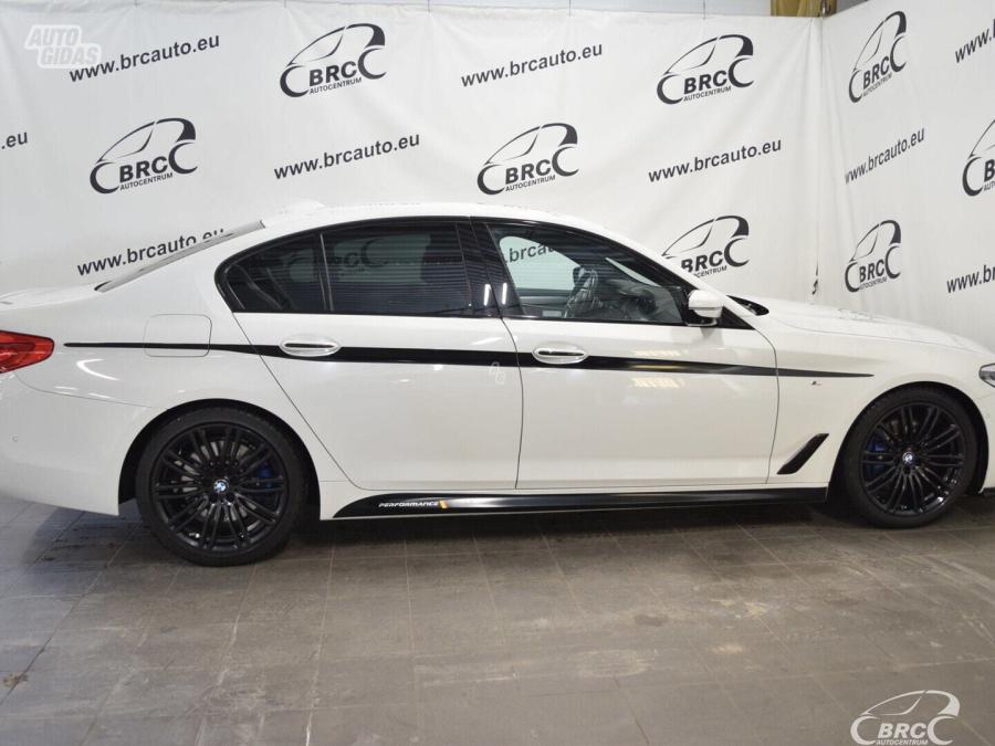 White BMW 530 2017 in Riga, with an engine capacity of 2.00 L and mileage of 133 thousand km for 25900 €, photo 30 on AUTOMOTO.COM.LV