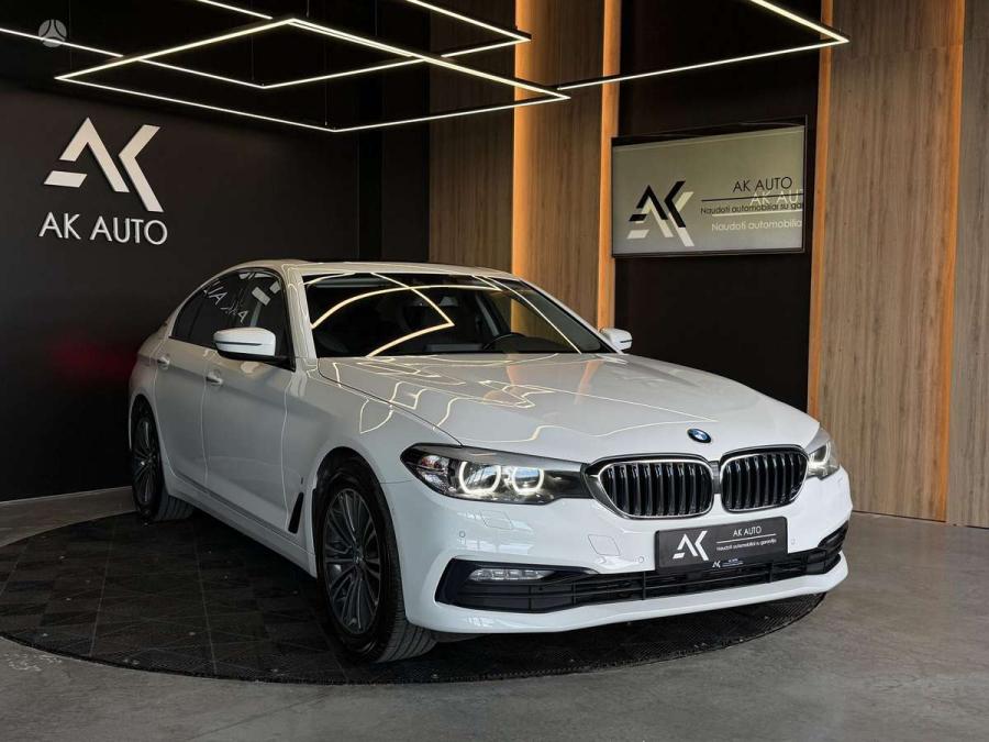 White BMW 530 2017 in Kaunas, with an engine capacity of 2.00 L and mileage of 224 thousand km for 18490 €, photo 4 on AUTOMOTO.COM.LV