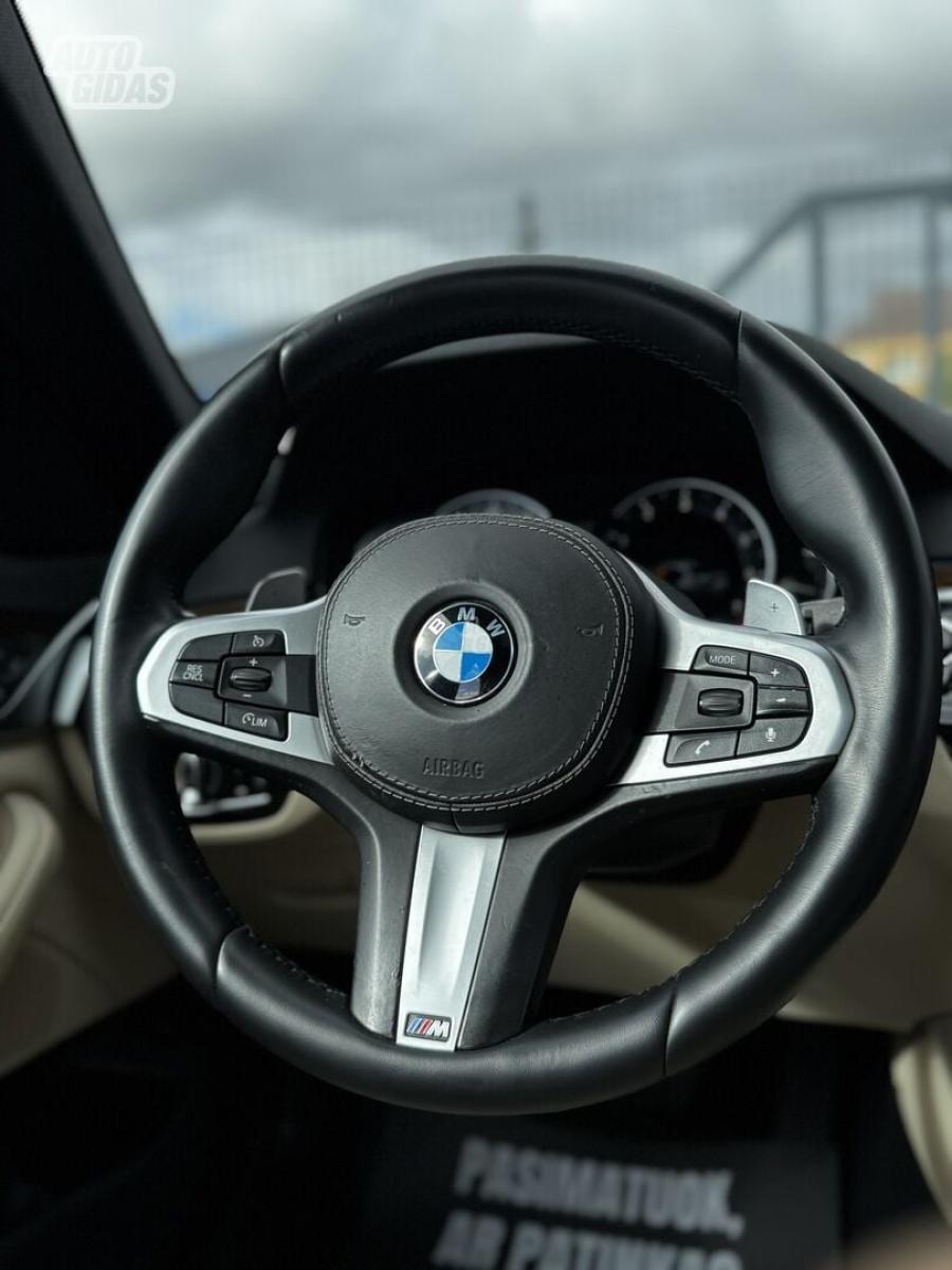 White BMW 530 2017 in Klaipeda, with an engine capacity of 2.00 L and mileage of 191 thousand km for 19000 €, photo 10 on AUTOMOTO.COM.LV