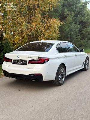 White BMW 530 2017 in Klaipeda, with an engine capacity of 2.00 L and mileage of 191 thousand km for 18200 €, photo 5 on AUTOMOTO.COM.LV