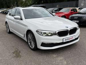 White BMW 530 2018 in Vilnius, with an engine capacity of 2.00 L and mileage of 116 thousand km for 17900 €, photo 3 on AUTOMOTO.COM.LV