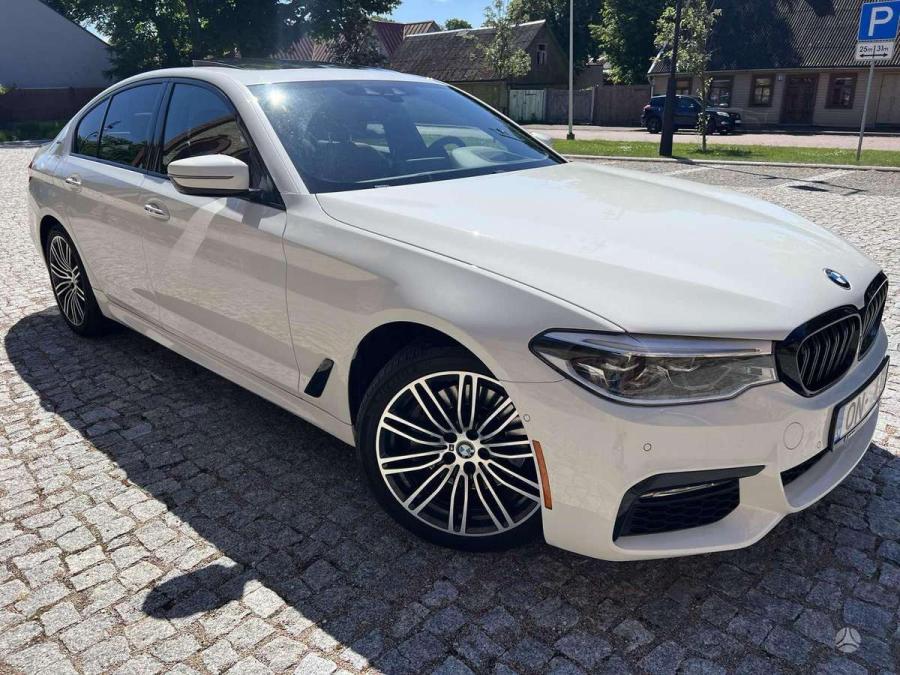 White BMW 530 2018 in Klaipeda, with an engine capacity of 0.00 L and mileage of 97 thousand km for 23300 €, photo 3 on AUTOMOTO.COM.LV