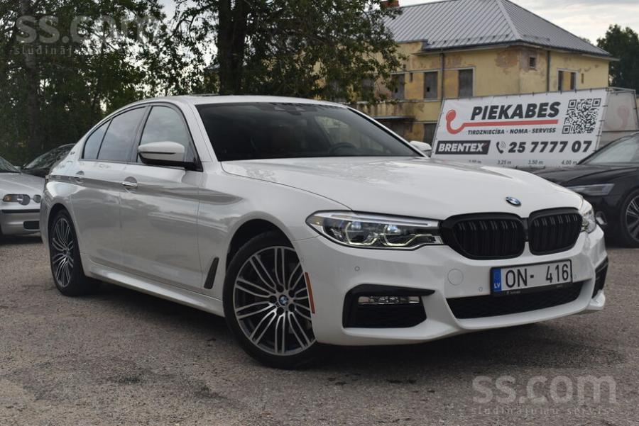 White BMW 530 2018 in Kuldiga, with an engine capacity of 2.00 L and mileage of 0 thousand km for 26550 €, photo 5 on AUTOMOTO.COM.LV