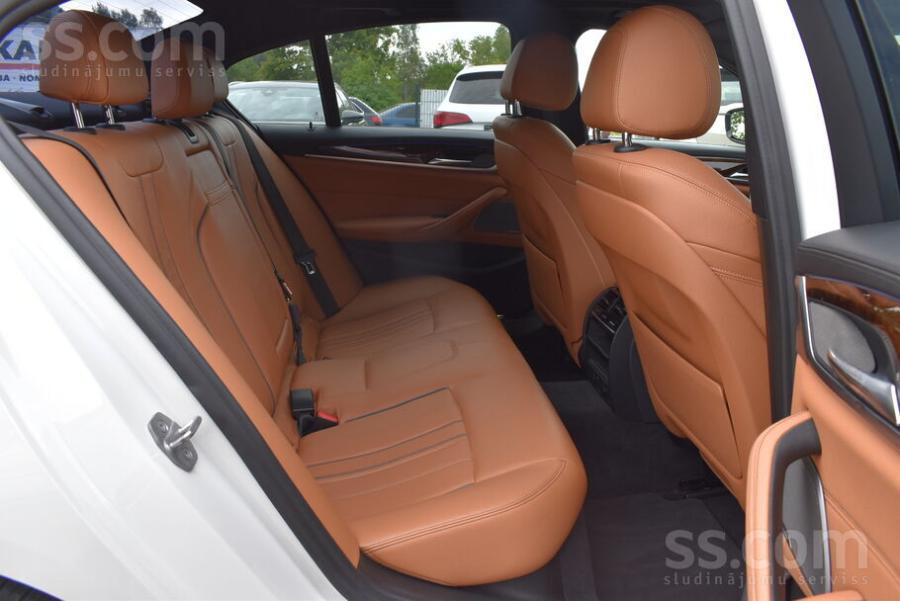 White BMW 530 2018 in Kuldiga, with an engine capacity of 2.00 L and mileage of 0 thousand km for 26550 €, photo 9 on AUTOMOTO.COM.LV
