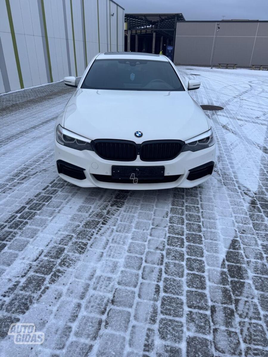 White BMW 530 2019 in Raseiniai, with an engine capacity of 2.00 L and mileage of 55 thousand km for 21000 €, photo 2 on AUTOMOTO.COM.LV