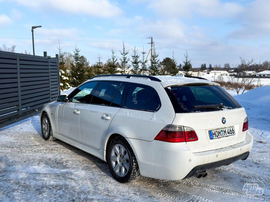 White BMW 530 2007 in Vilnius, with an engine capacity of 3.00 L and mileage of 337 thousand km for 4900 €, photo 6 on AUTOMOTO.COM.LV