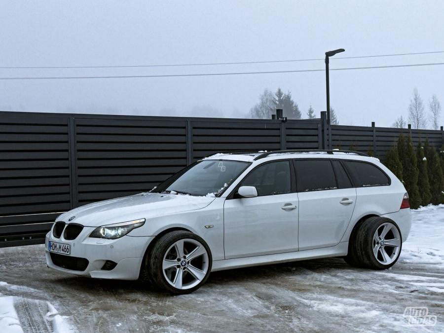 White BMW 530 2007 in Vilnius, with an engine capacity of 3.00 L and mileage of 337 thousand km for 4900 €, photo 17 on AUTOMOTO.COM.LV