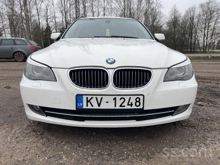 White BMW 530 2008 in Talsi, with an engine capacity of 3.00 L and mileage of 466 thousand km for 4900 €, photo 5 on AUTOMOTO.COM.LV