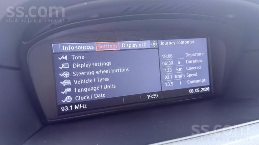 Белый БМВ 530 2008 в Огре, объемом двигателя 3.00 л и пробегом 400 тыс. км за 4350 €, фото 14 на AUTOMOTO.COM.LV