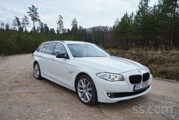 White BMW 530 2011 in Cesis, with an engine capacity of 3.00 L and mileage of 261 thousand km for 9500 €, photo 2 on AUTOMOTO.COM.LV