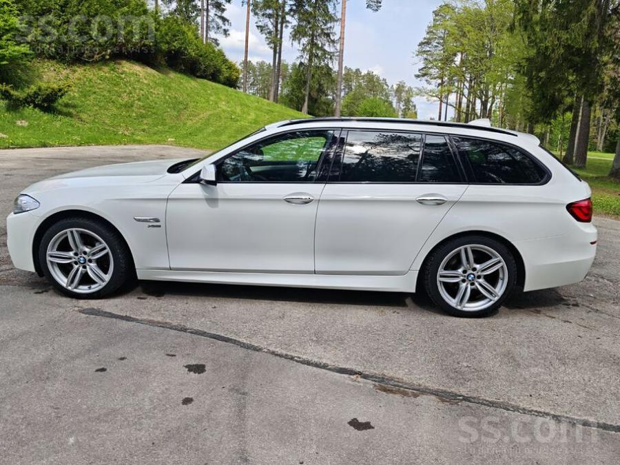 White BMW 530 2011 in Ogre, with an engine capacity of 3.00 L and mileage of 0 thousand km for 8900 €, photo 5 on AUTOMOTO.COM.LV