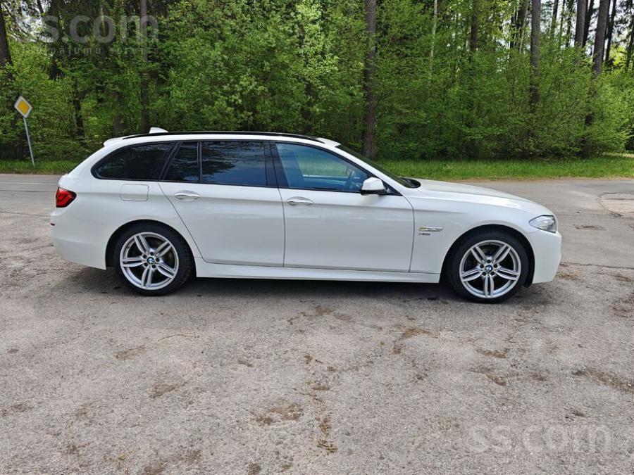 White BMW 530 2011 in Ogre, with an engine capacity of 3.00 L and mileage of 0 thousand km for 8900 €, photo 6 on AUTOMOTO.COM.LV
