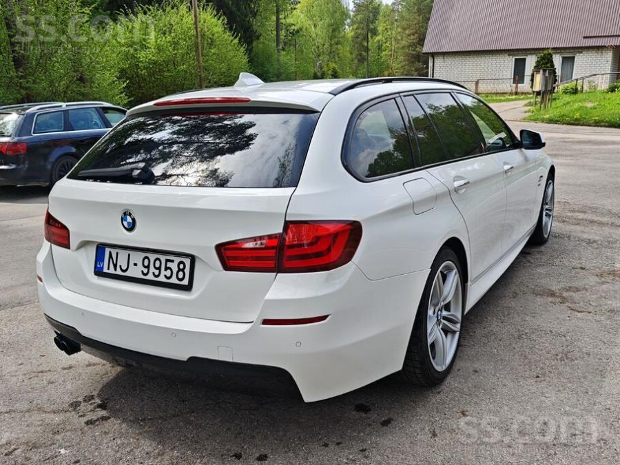 White BMW 530 2011 in Ogre, with an engine capacity of 3.00 L and mileage of 0 thousand km for 8900 €, photo 8 on AUTOMOTO.COM.LV