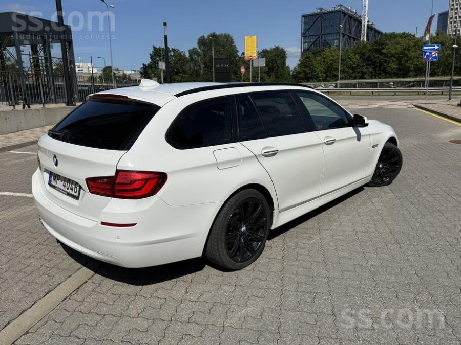 White BMW 530 2011 in Riga, with an engine capacity of 3.00 L and mileage of 275 thousand km for 13500 €, photo 5 on AUTOMOTO.COM.LV