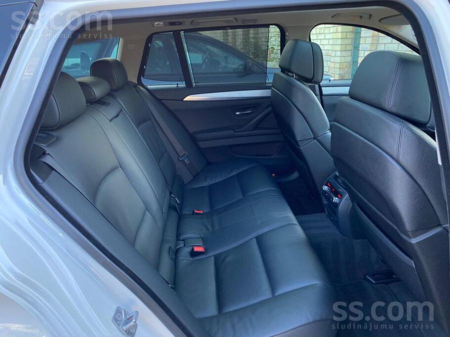 White BMW 530 2011 in Riga, with an engine capacity of 3.00 L and mileage of 275 thousand km for 13500 €, photo 9 on AUTOMOTO.COM.LV