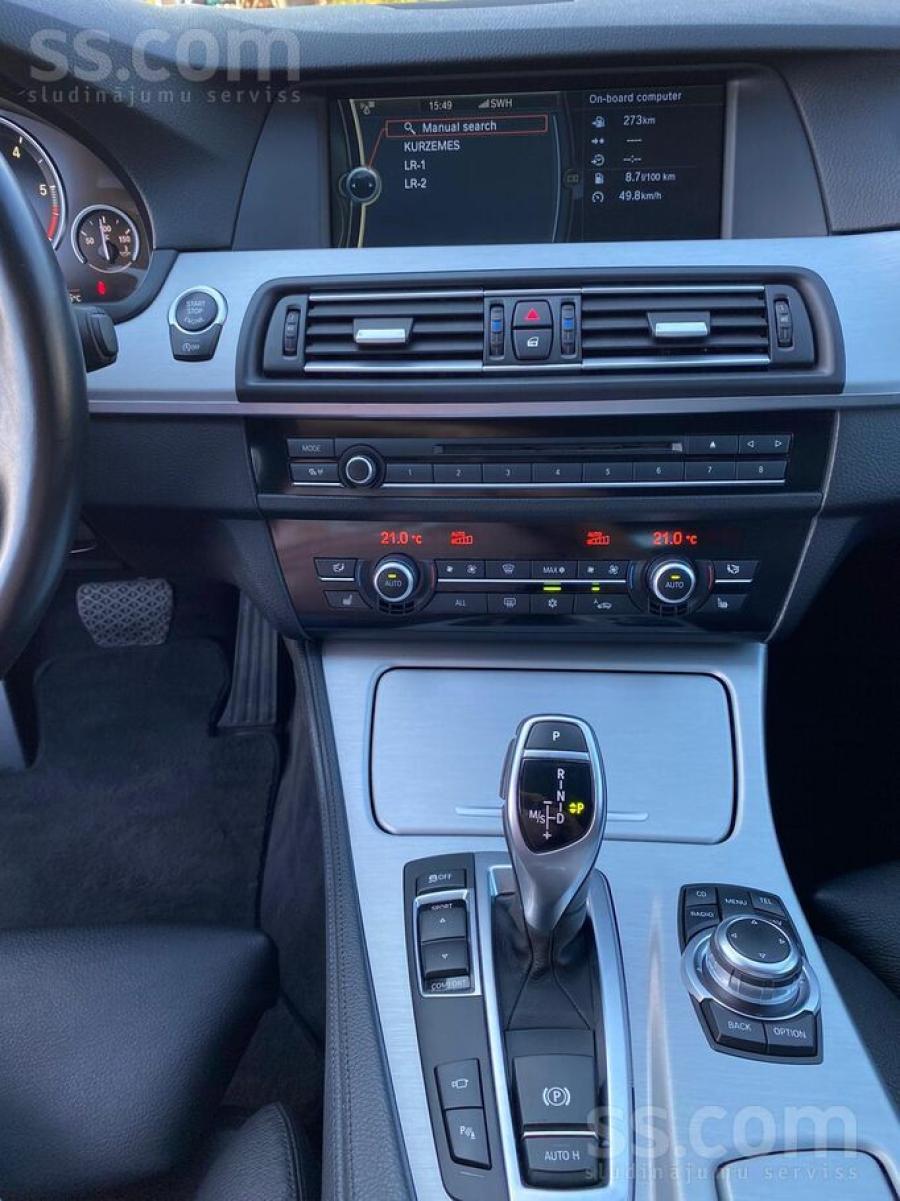 White BMW 530 2011 in Riga, with an engine capacity of 3.00 L and mileage of 275 thousand km for 13500 €, photo 15 on AUTOMOTO.COM.LV