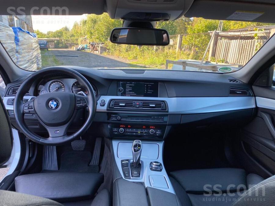White BMW 530 2011 in Riga, with an engine capacity of 3.00 L and mileage of 275 thousand km for 13500 €, photo 17 on AUTOMOTO.COM.LV