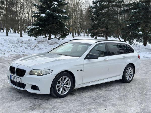 White BMW 530 2012 in Klaipeda, with an engine capacity of 2.99 L and mileage of 340 thousand km for 8999 €, photo 4 on AUTOMOTO.COM.LV