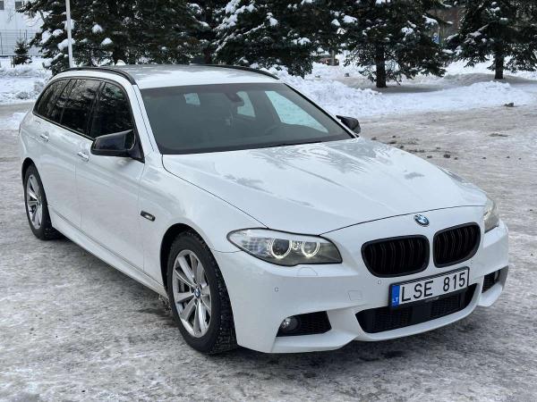 White BMW 530 2012 in Klaipeda, with an engine capacity of 2.99 L and mileage of 340 thousand km for 8999 €, photo 6 on AUTOMOTO.COM.LV