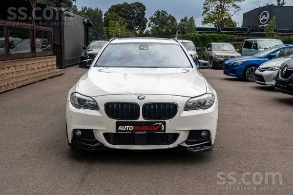 White BMW 530 2012 in Riga, with an engine capacity of 3.00 L and mileage of 0 thousand km for 8950 €, photo 2 on AUTOMOTO.COM.LV