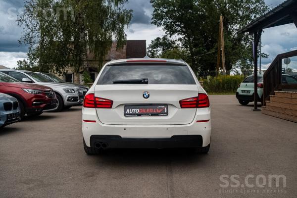 White BMW 530 2012 in Riga, with an engine capacity of 3.00 L and mileage of 0 thousand km for 8950 €, photo 6 on AUTOMOTO.COM.LV