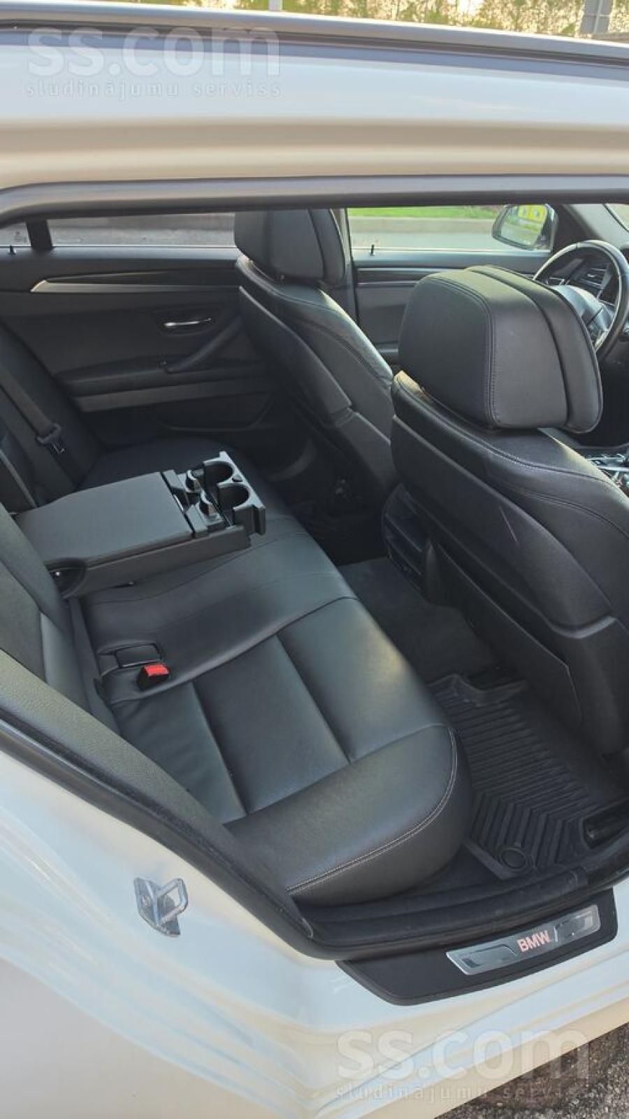White BMW 530 2013 in Riga, with an engine capacity of 3.00 L and mileage of 333 thousand km for 12000 €, photo 8 on AUTOMOTO.COM.LV