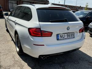 White BMW 530 2013 in Riga, with an engine capacity of 3.00 L and mileage of 265 thousand km for 10200 €, photo 8 on AUTOMOTO.COM.LV
