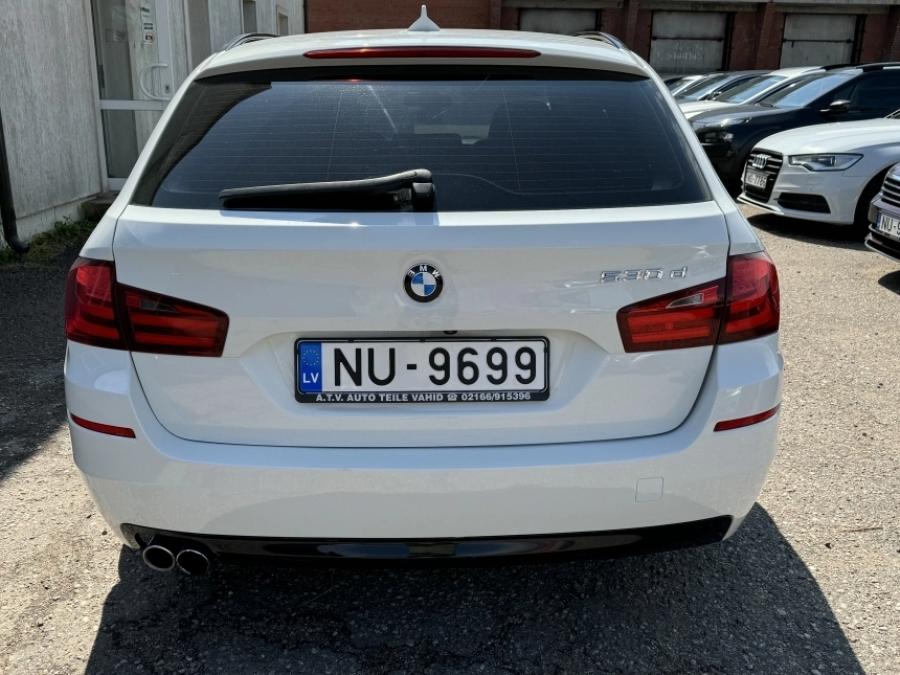 White BMW 530 2013 in Riga, with an engine capacity of 3.00 L and mileage of 265 thousand km for 10200 €, photo 47 on AUTOMOTO.COM.LV