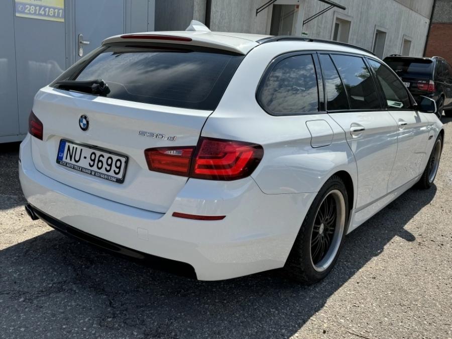 White BMW 530 2013 in Riga, with an engine capacity of 3.00 L and mileage of 265 thousand km for 10200 €, photo 50 on AUTOMOTO.COM.LV