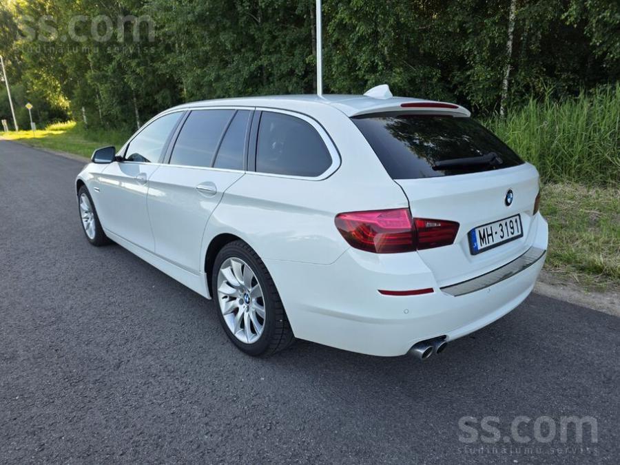 White BMW 530 2013 in Riga, with an engine capacity of 3.00 L and mileage of 372 thousand km for 12000 €, photo 7 on AUTOMOTO.COM.LV
