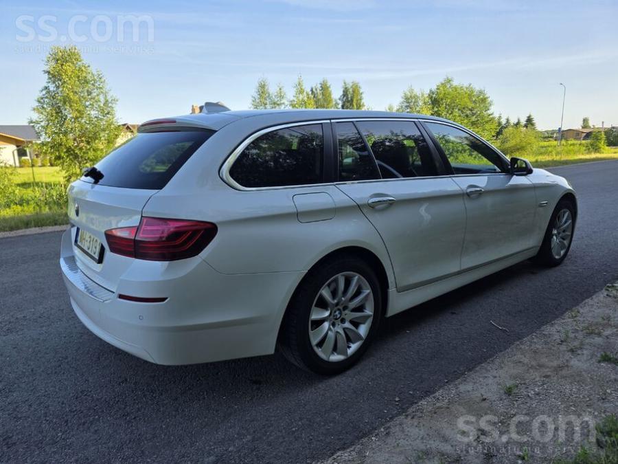 White BMW 530 2013 in Riga, with an engine capacity of 3.00 L and mileage of 372 thousand km for 12000 €, photo 9 on AUTOMOTO.COM.LV
