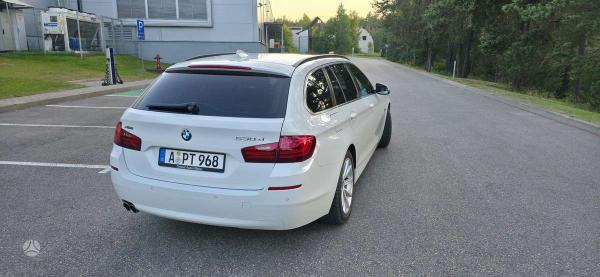 White BMW 530 2013 in Vilnius, with an engine capacity of 2.99 L and mileage of 319 thousand km for 11500 €, photo 6 on AUTOMOTO.COM.LV