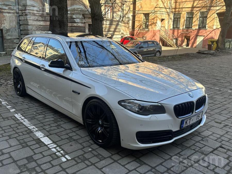 White BMW 530 2014 in Riga, with an engine capacity of 3.00 L and mileage of 334 thousand km for 12500 €, photo 2 on AUTOMOTO.COM.LV