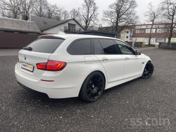 White BMW 530 2014 in Riga, with an engine capacity of 3.00 L and mileage of 338 thousand km for 10950 €, photo 4 on AUTOMOTO.COM.LV