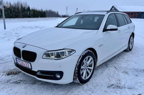 White BMW 530 2014 in Vilnius, with an engine capacity of 2.99 L and mileage of 265 thousand km for 12299 €, photo 4 on AUTOMOTO.COM.LV