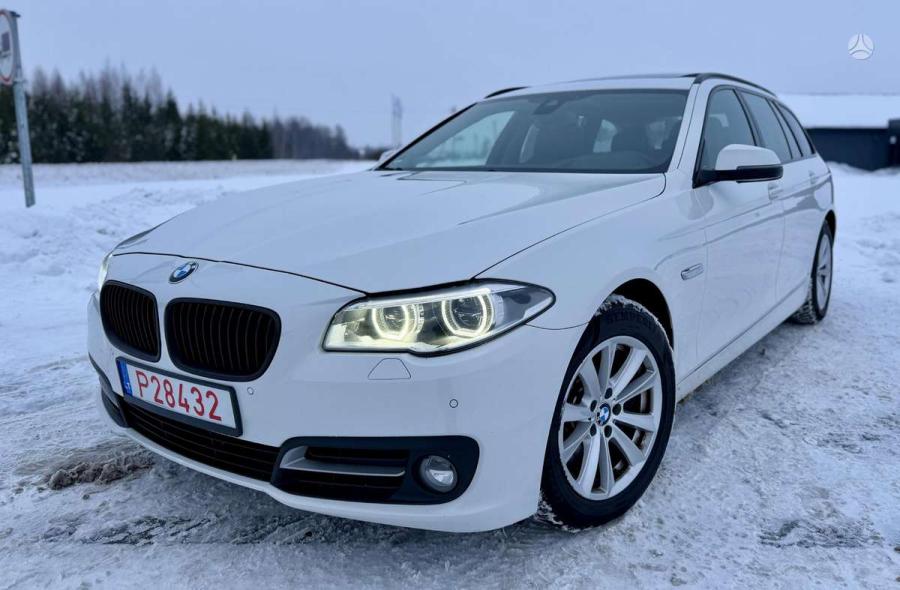 White BMW 530 2014 in Vilnius, with an engine capacity of 2.99 L and mileage of 265 thousand km for 12299 €, photo 6 on AUTOMOTO.COM.LV