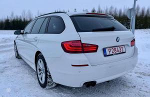 White BMW 530 2014 in Vilnius, with an engine capacity of 2.99 L and mileage of 265 thousand km for 12299 €, photo 12 on AUTOMOTO.COM.LV