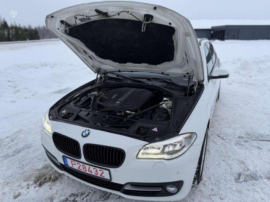 White BMW 530 2014 in Vilnius, with an engine capacity of 2.99 L and mileage of 265 thousand km for 12299 €, photo 29 on AUTOMOTO.COM.LV