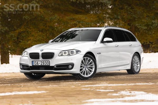 White BMW 530 2014 in Jelgava, with an engine capacity of 3.00 L and mileage of 334 thousand km for 13500 €, photo 3 on AUTOMOTO.COM.LV