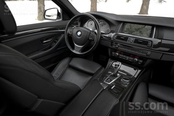 White BMW 530 2014 in Jelgava, with an engine capacity of 3.00 L and mileage of 334 thousand km for 13500 €, photo 7 on AUTOMOTO.COM.LV