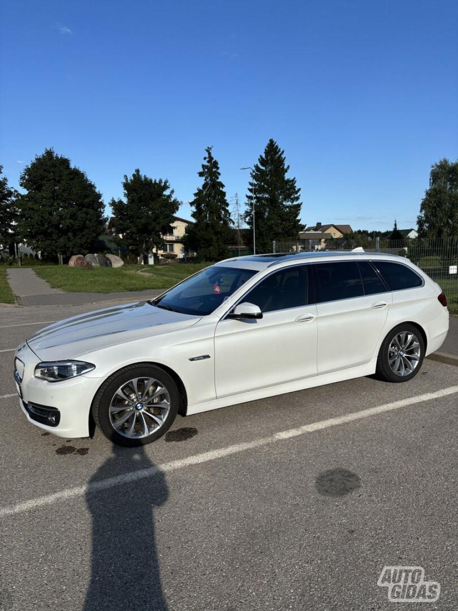 White BMW 530 2014 in Vilnius, with an engine capacity of 3.00 L and mileage of 218 thousand km for 14200 €, photo 3 on AUTOMOTO.COM.LV
