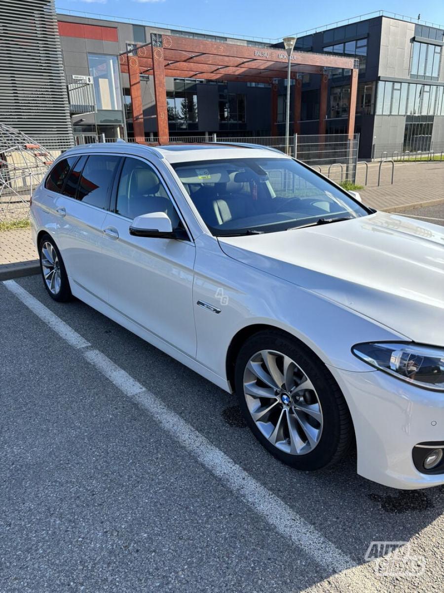 White BMW 530 2014 in Vilnius, with an engine capacity of 3.00 L and mileage of 218 thousand km for 14200 €, photo 9 on AUTOMOTO.COM.LV