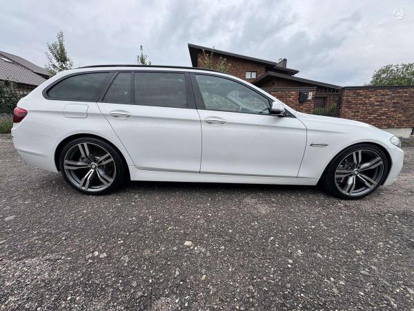 White BMW 530 2015 in Kaunas, with an engine capacity of 2.99 L and mileage of 369 thousand km for 6650 €, photo 7 on AUTOMOTO.COM.LV