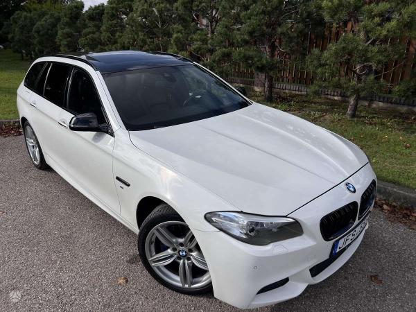 BMW 530 2015 in Alytus on AUTOMOTO.COM.LV White BMW 530 2015 in Alytus, with an engine capacity of 2.99 L and mileage of 335 thousand km for 9950 €, photo 3 on AUTOMOTO.COM.LV