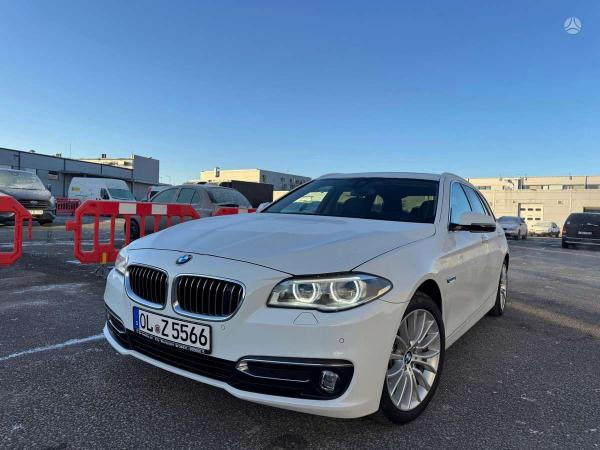 White BMW 530 2016 in Vilnius, with an engine capacity of 3.00 L and mileage of 258 thousand km for 13333 €, photo 1 on AUTOMOTO.COM.LV