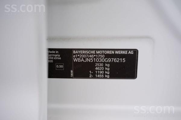 Balts BMW 530 2017 Rīga, ar dzinēja tilpumu 3.00 L un nobraukumu 205 tūkst. km par 22500 €, foto 8 vietnē AUTOMOTO.COM.LV