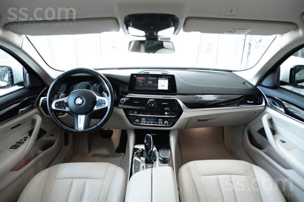 White BMW 530 2018 in Riga, with an engine capacity of 3.00 L and mileage of 156 thousand km for 4200 €, photo 6 on AUTOMOTO.COM.LV