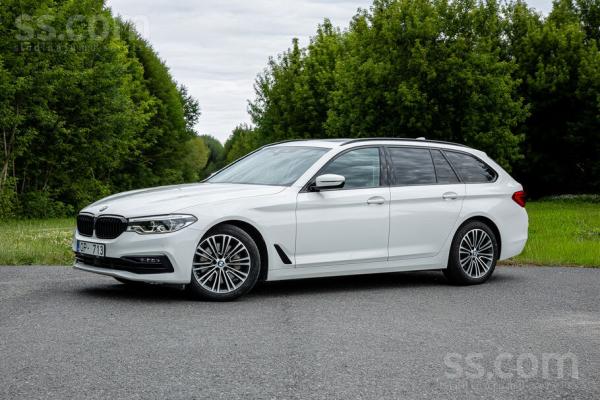 White BMW 530 2018 in Riga, with an engine capacity of 3.00 L and mileage of 164 thousand km for 20200 €, photo 1 on AUTOMOTO.COM.LV