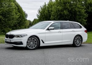 White BMW 530 2018 in Riga, with an engine capacity of 3.00 L and mileage of 165 thousand km for 16900 €, photo 1 on AUTOMOTO.COM.LV